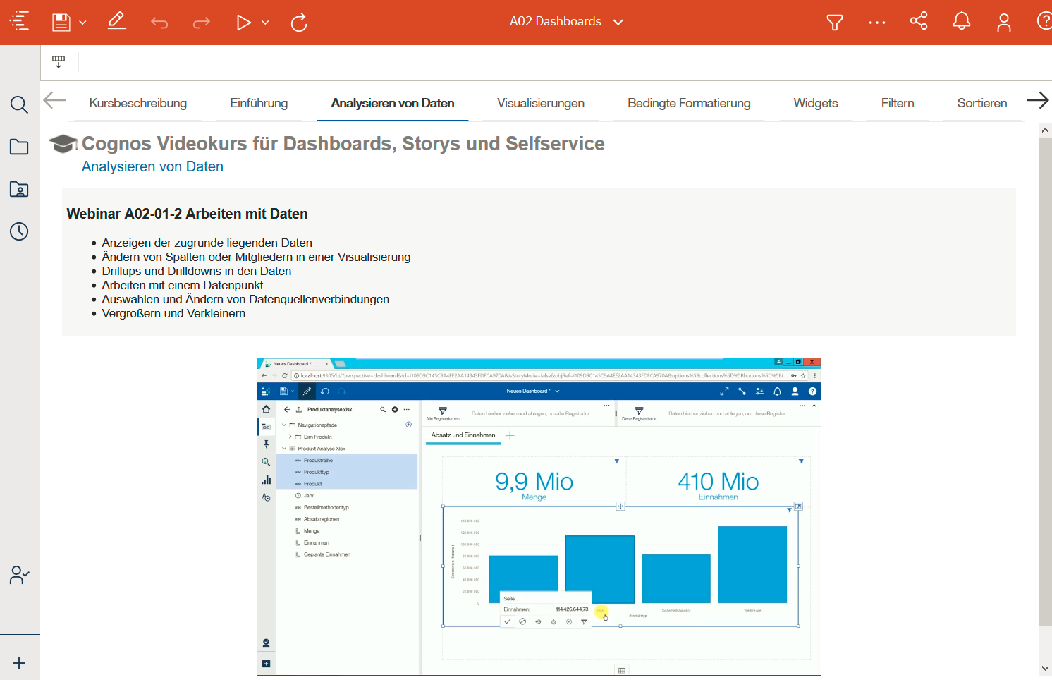 Cognos Analytics 11.1.7 Reporting Video Seminar (Webinar) verfügbar ...